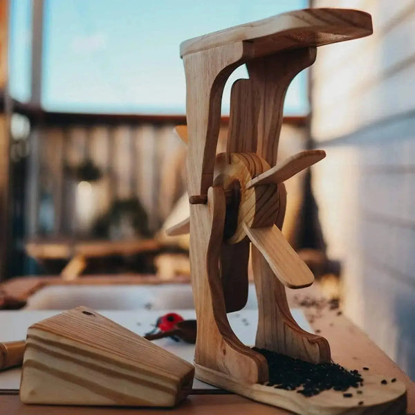 Wooden Water & Sand Wheel Set - The Curated Parcel